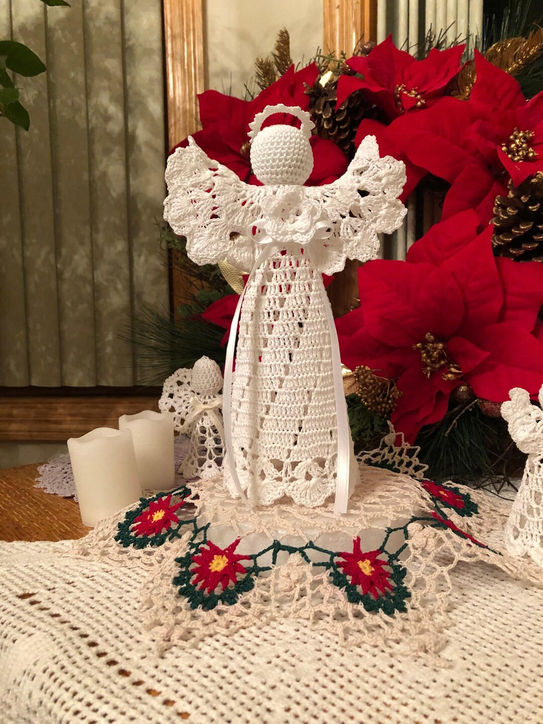 Crochet Angel Tree Topper Christmas Tree Topper Holiday Tree - Etsy