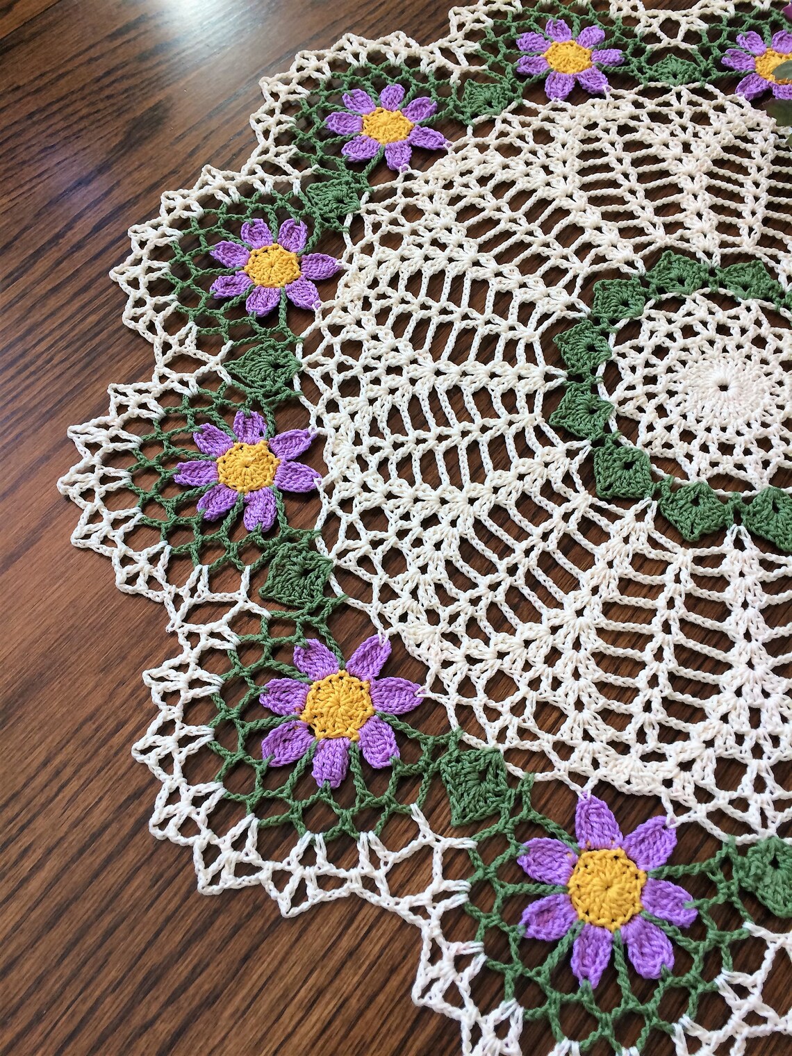 Crochet Doily Made to Order Crochet Spring Doily Spring - Etsy