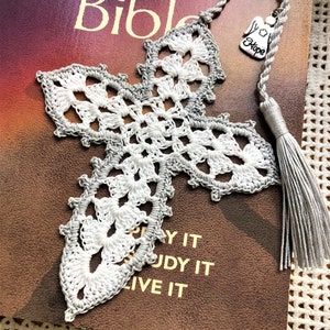 Crochet Bookmark, Bible Study Accessories, Devotional Bible Bookmark ...