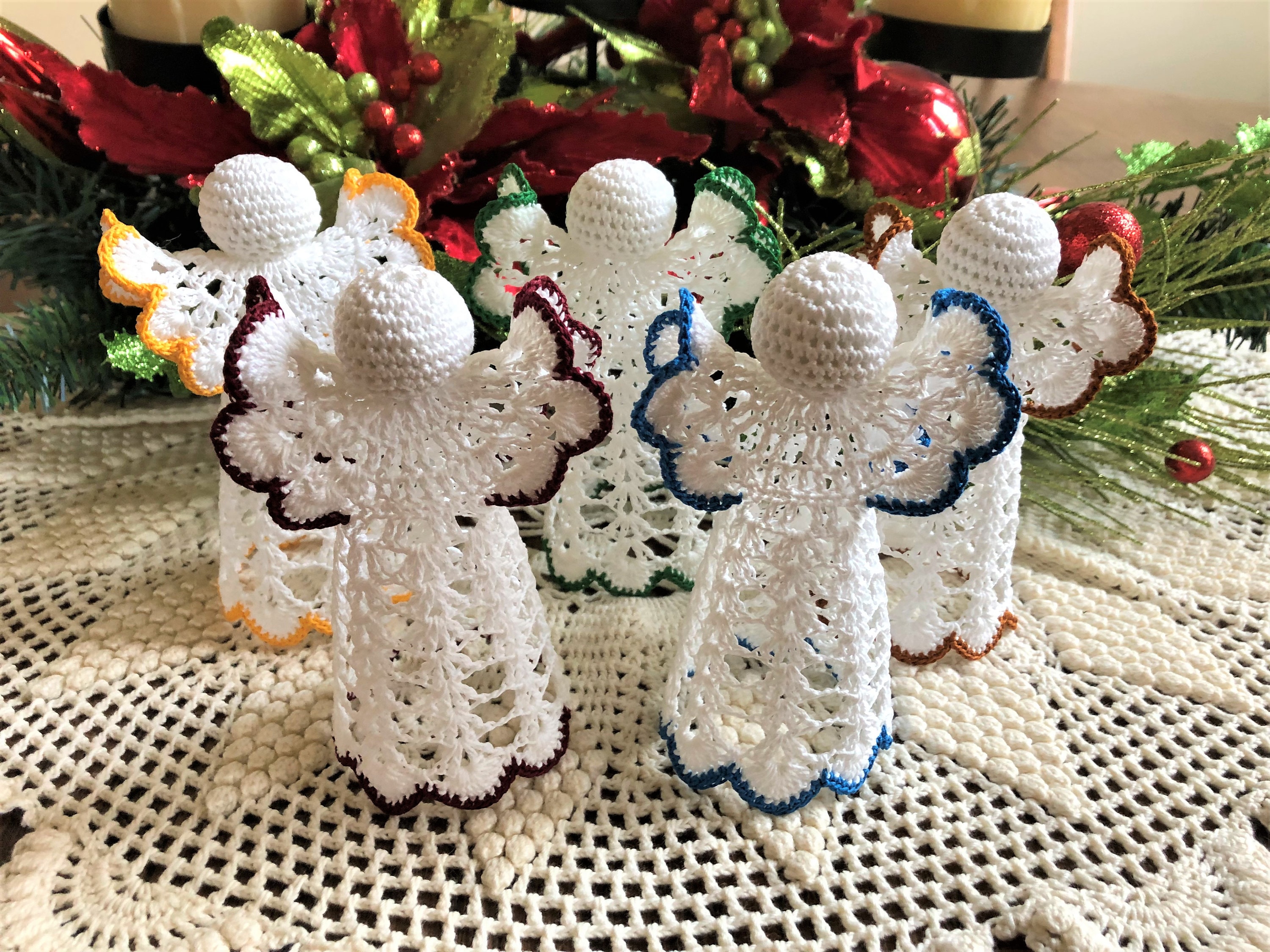 Crochet Angels Angels Handmade Angels Set of 5 Angels - Etsy
