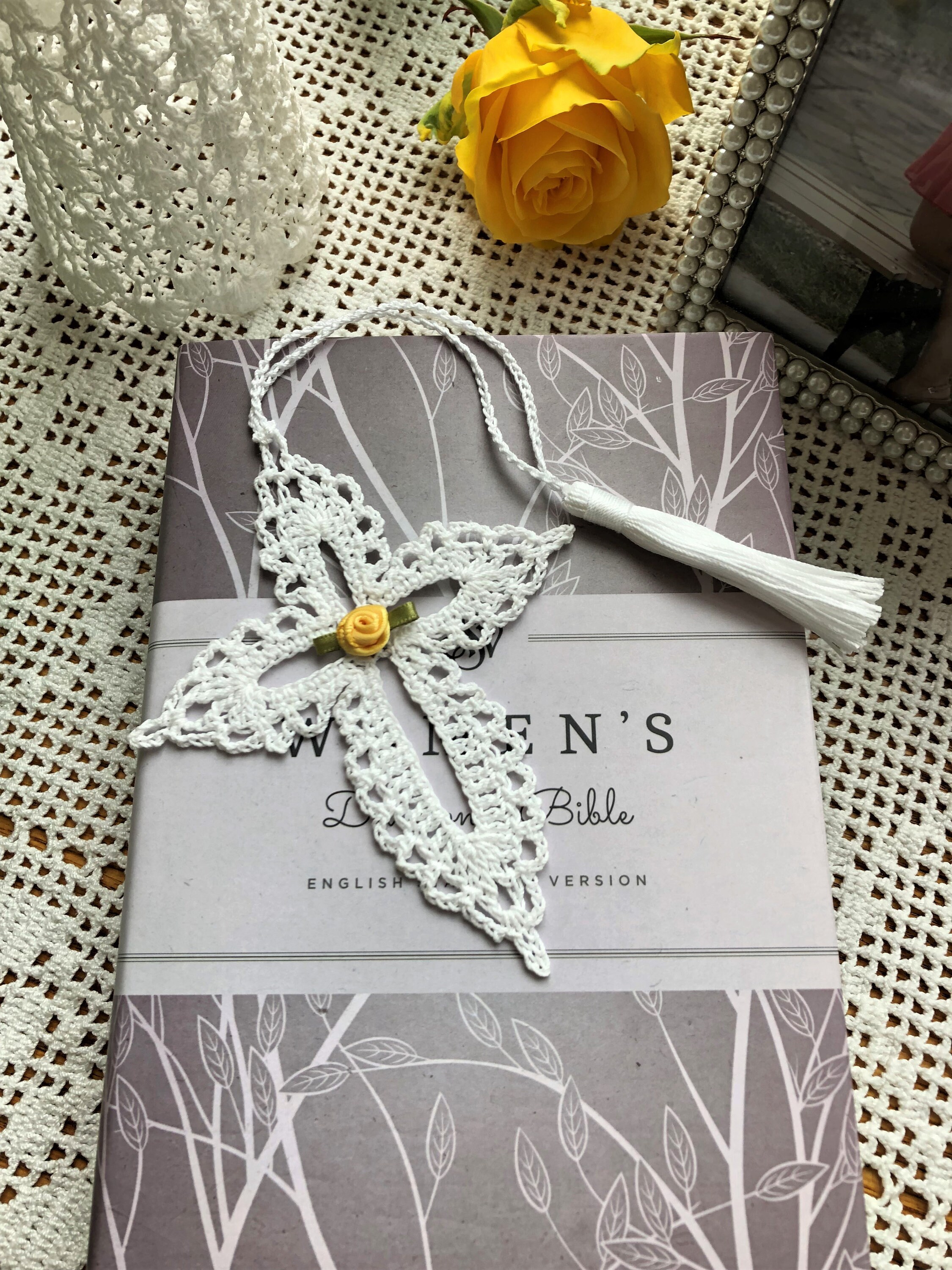 Crochet Bookmark Confirmation Bookmark Gifts Bible Book | Etsy