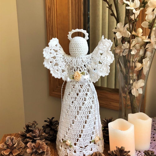 Crochet Angel Tree Topper - Etsy