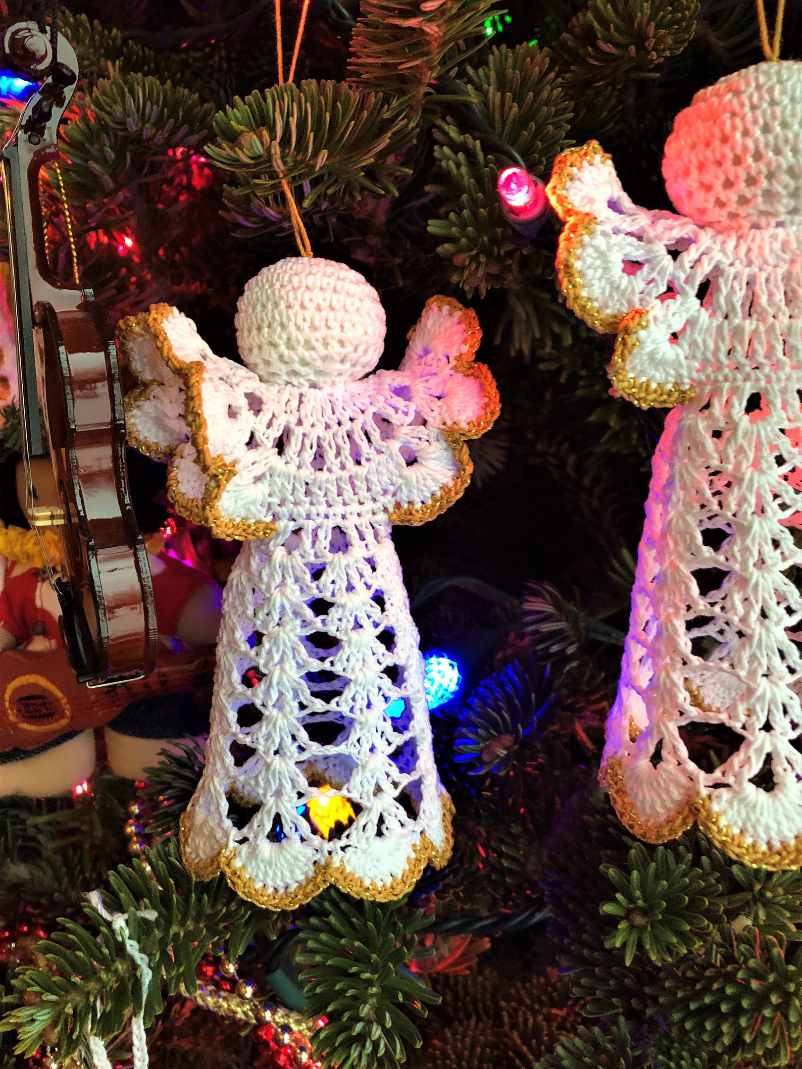 Crochet Angels Handmade Angels Set of 4 Angels Christmas - Etsy