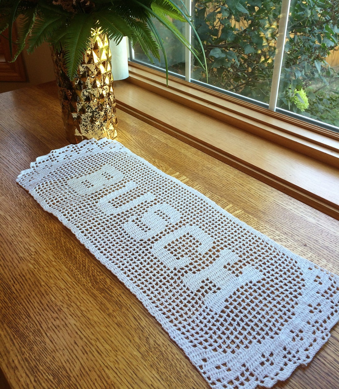 Crochet Name Doily, Made to Order, New Homeowner Gifts, Wedding Gifts ...