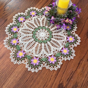 Crochet Doily, Made to Order, Crochet Spring Doily, Spring Season ...