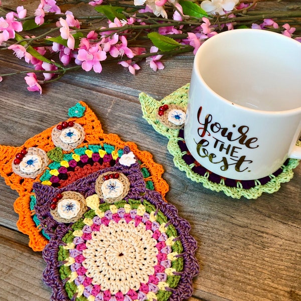 Owl Coasters - Etsy