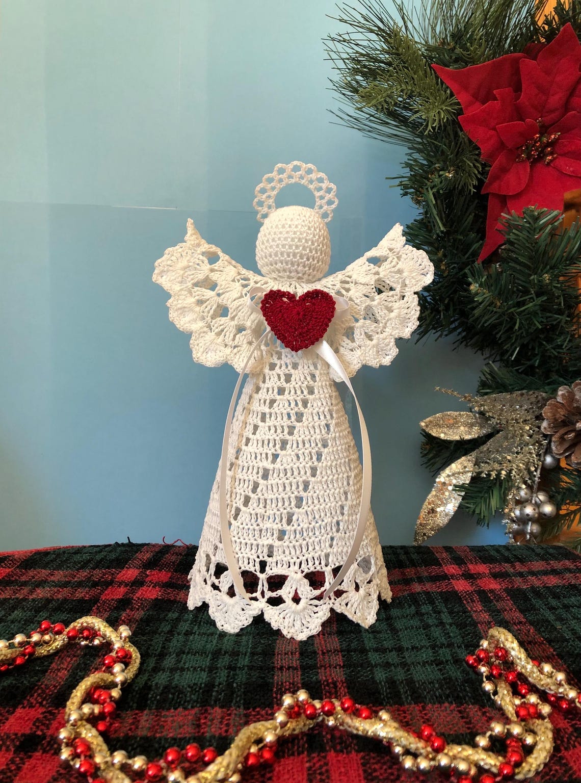 Crochet Angel Tree Topper: Holiday Home Decor - Etsy