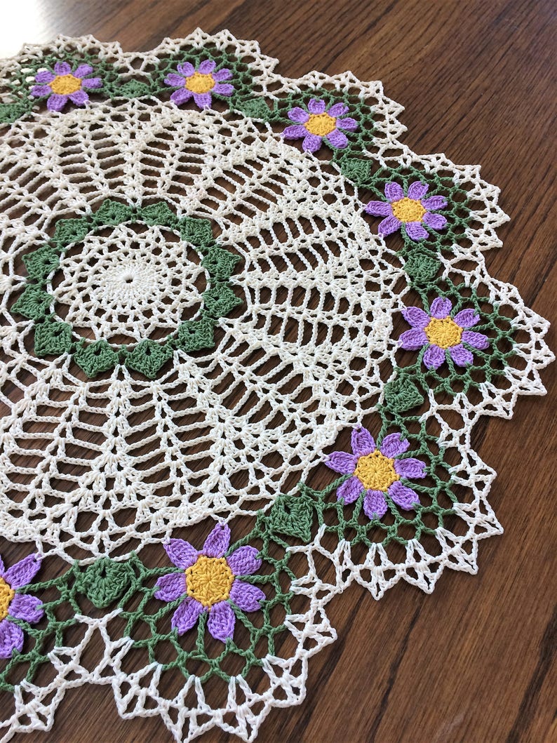 Crochet Doily Made to Order Crochet Spring Doily Spring - Etsy Crochet Doily Made to Order Crochet Spring Doily Spring - Etsy
