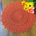 Crochet Doily Made to Order Fall Color Doily19 Inches Round - Etsy