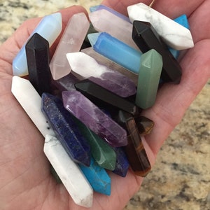 Crystal Point/ Loose Crystal/ Double Point Gemstone/ Healing Crystal ...