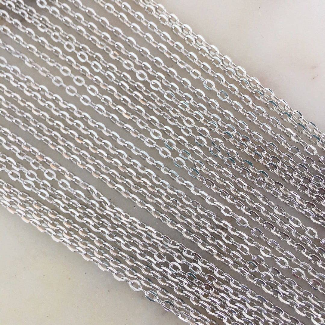 Single or Bulk Chain for Necklace, Link Necklace Chain, Single or Bulk ...