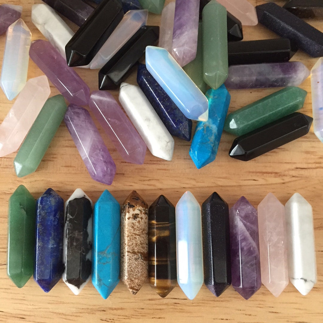 Crystal Point/ Loose Crystal/ Double Point Gemstone/ Healing Crystal ...