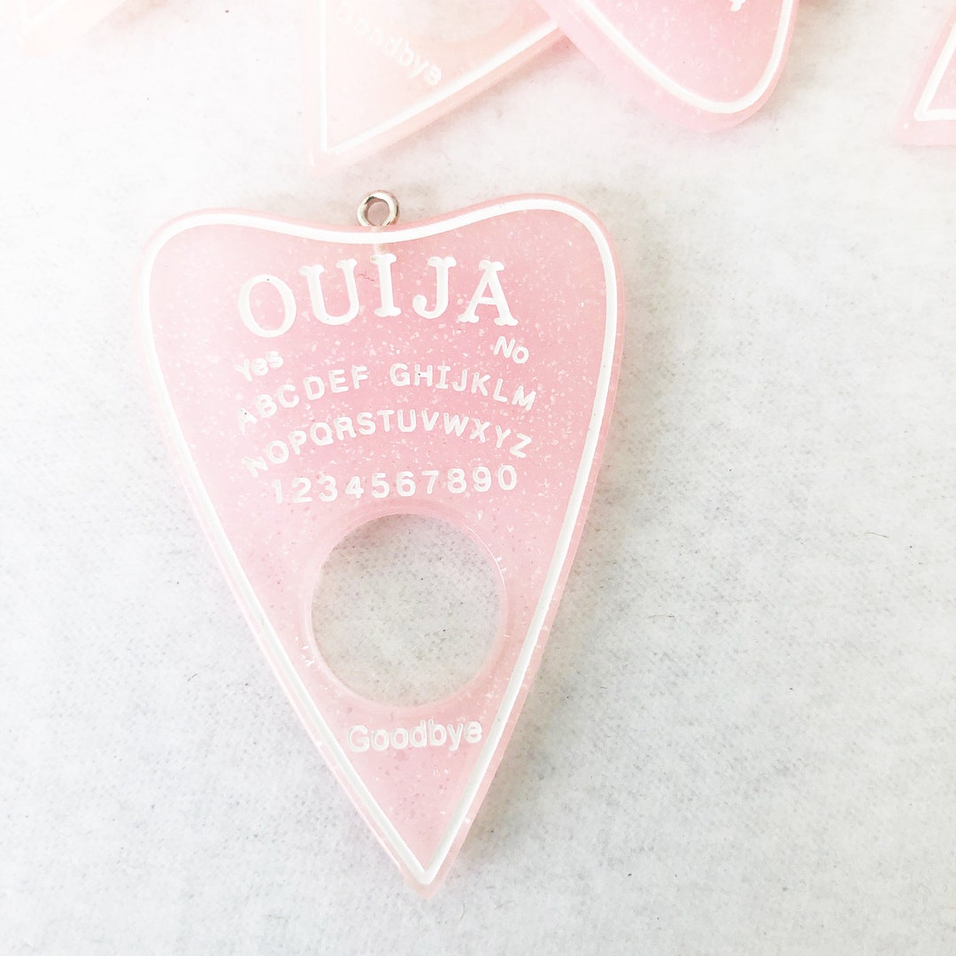 Ouija Colgante Rosa Glitter, 1 Pale Pink Glitter Ouija Charm, SE128 ...