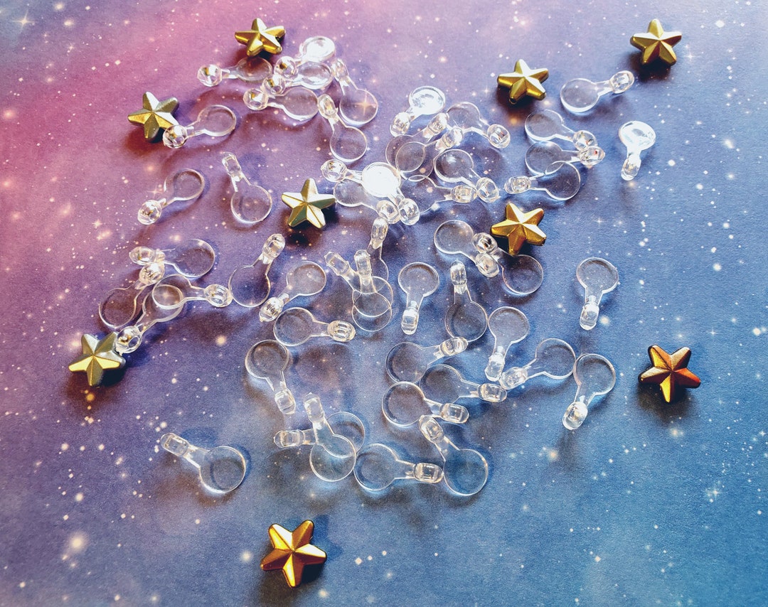 Clear Glue-on Plastic Bails - Etsy