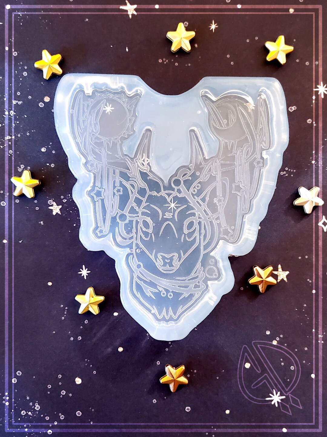 Silicone B GRADE Mold Etched Cosmic Buck - Etsy