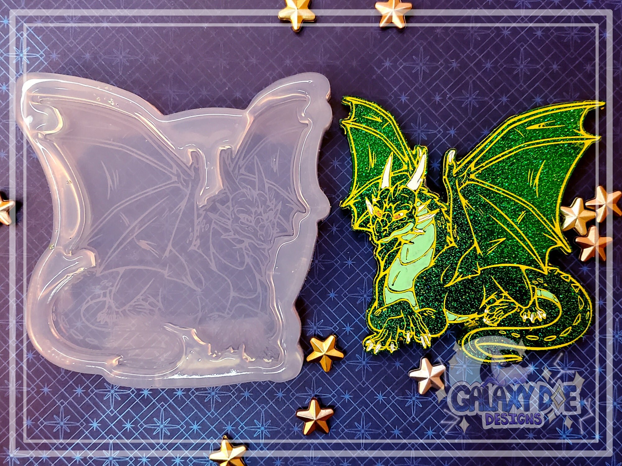 Silicone Etched Western Dragon Mold - Etsy
