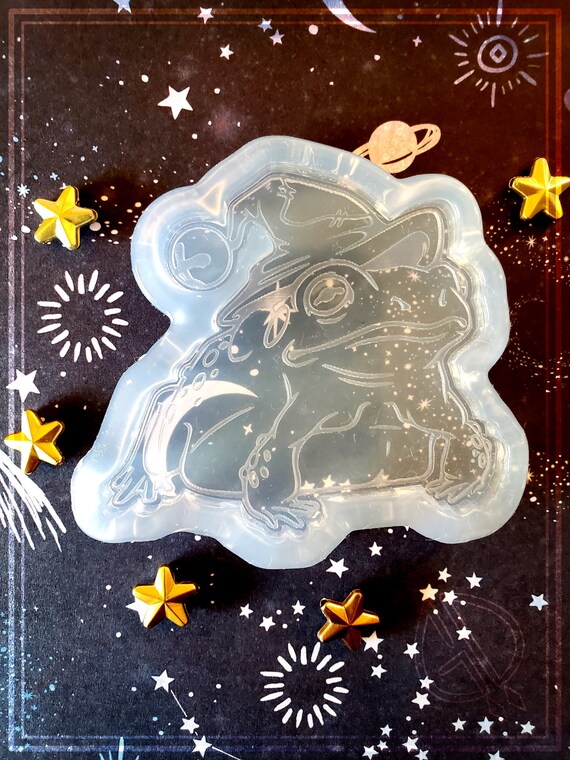 Silicone Mold Etched Wizard Toad | Etsy