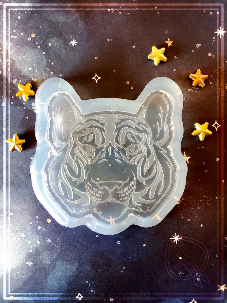 Silicone Mold Etched Tiger - Etsy
