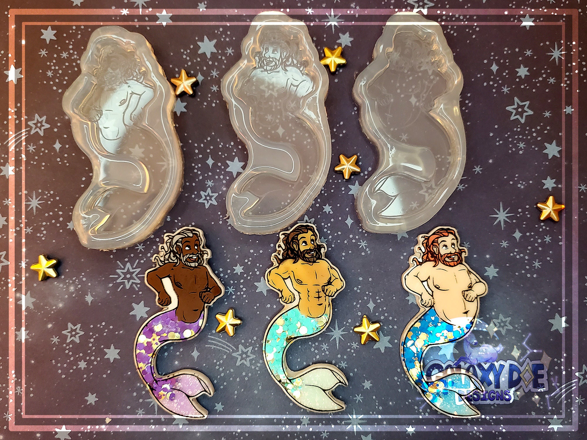 Silicone Body Diverse Merman Molds - Etsy