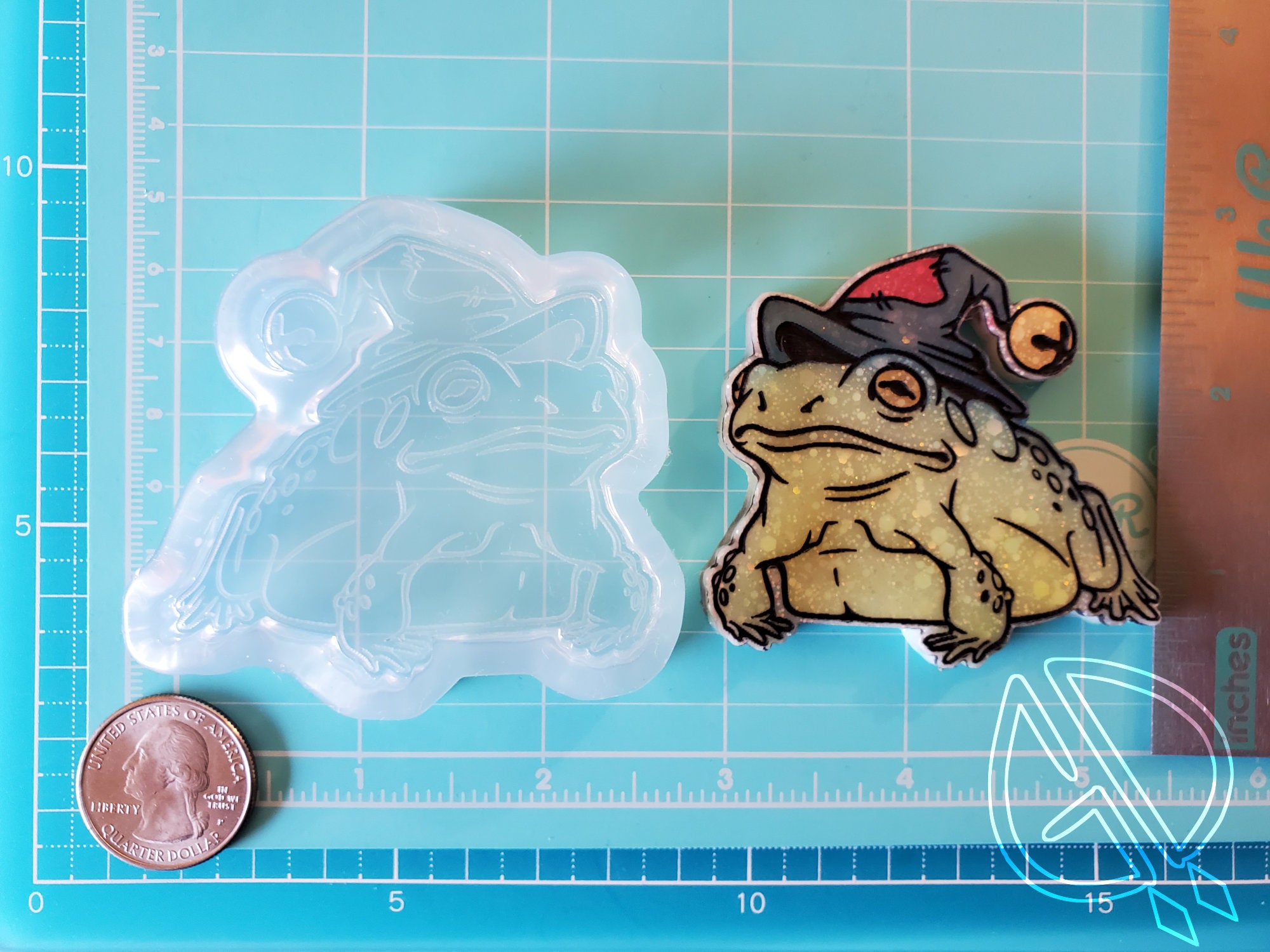 Silicone Mold Etched Wizard Toad - Etsy