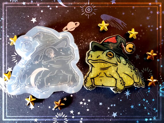Silicone Mold Etched Wizard Toad - Etsy