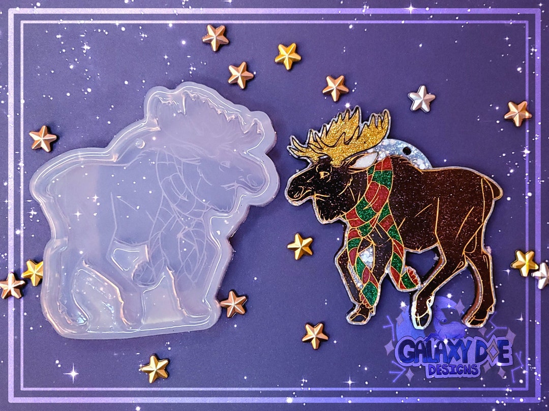 Silicone Mold Etched Moose Ornament - Etsy