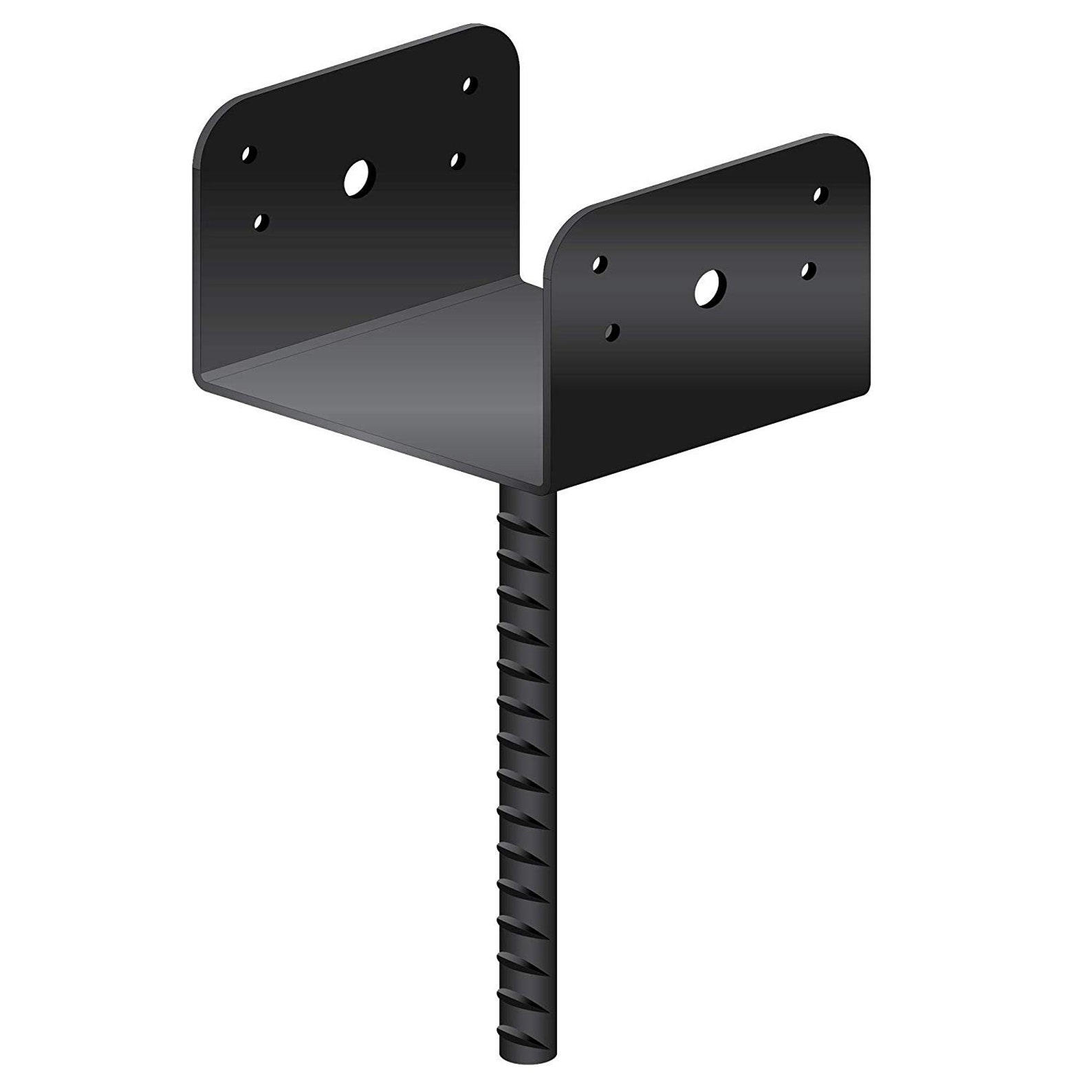 Post Support Saddle Bracket Holder for 5.5x5.5 Posts, Galvanized Steel ...