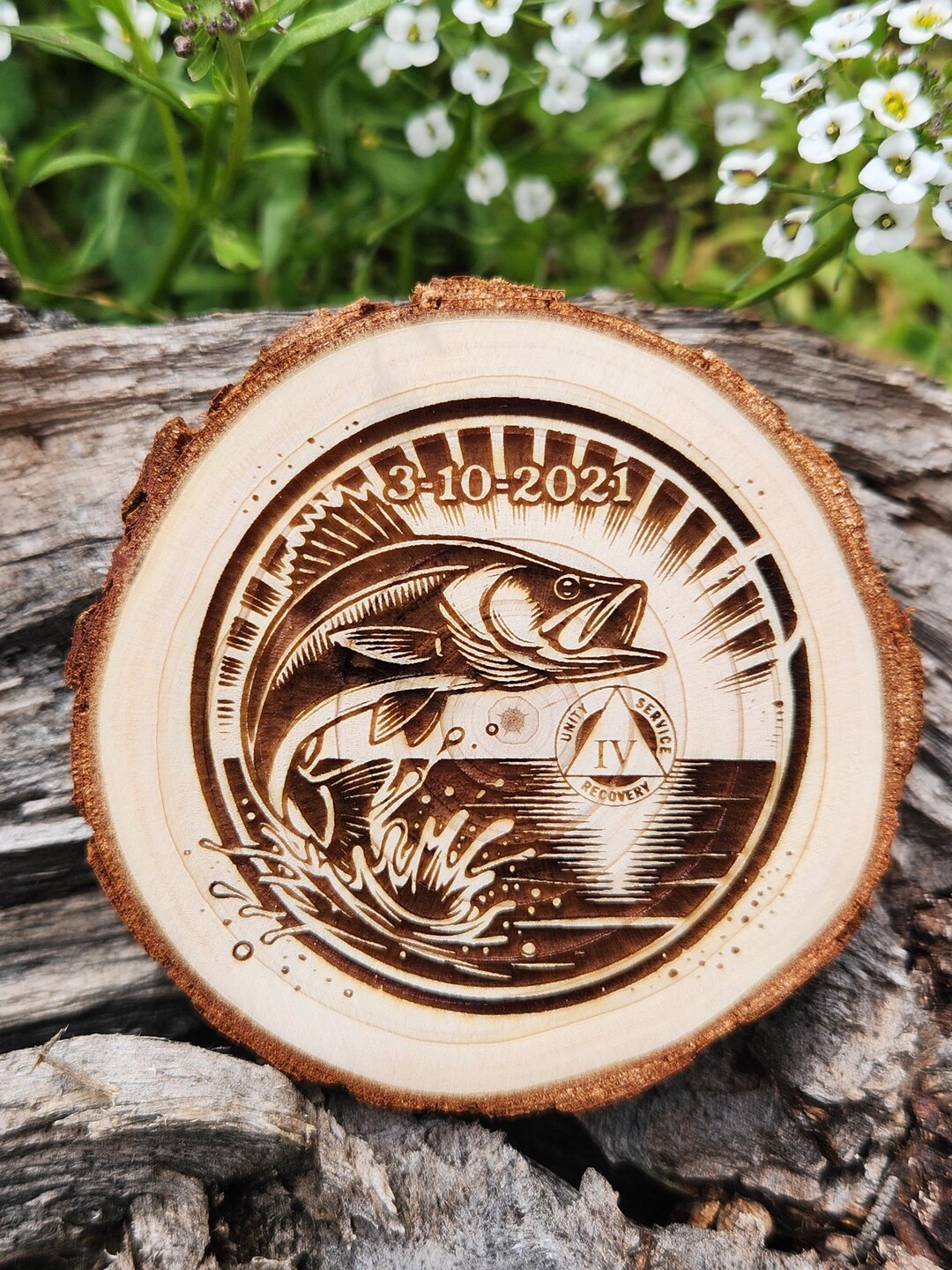 Fish Out of Water Personalized Sobriety Milestone Medallion W/ Recovery ...