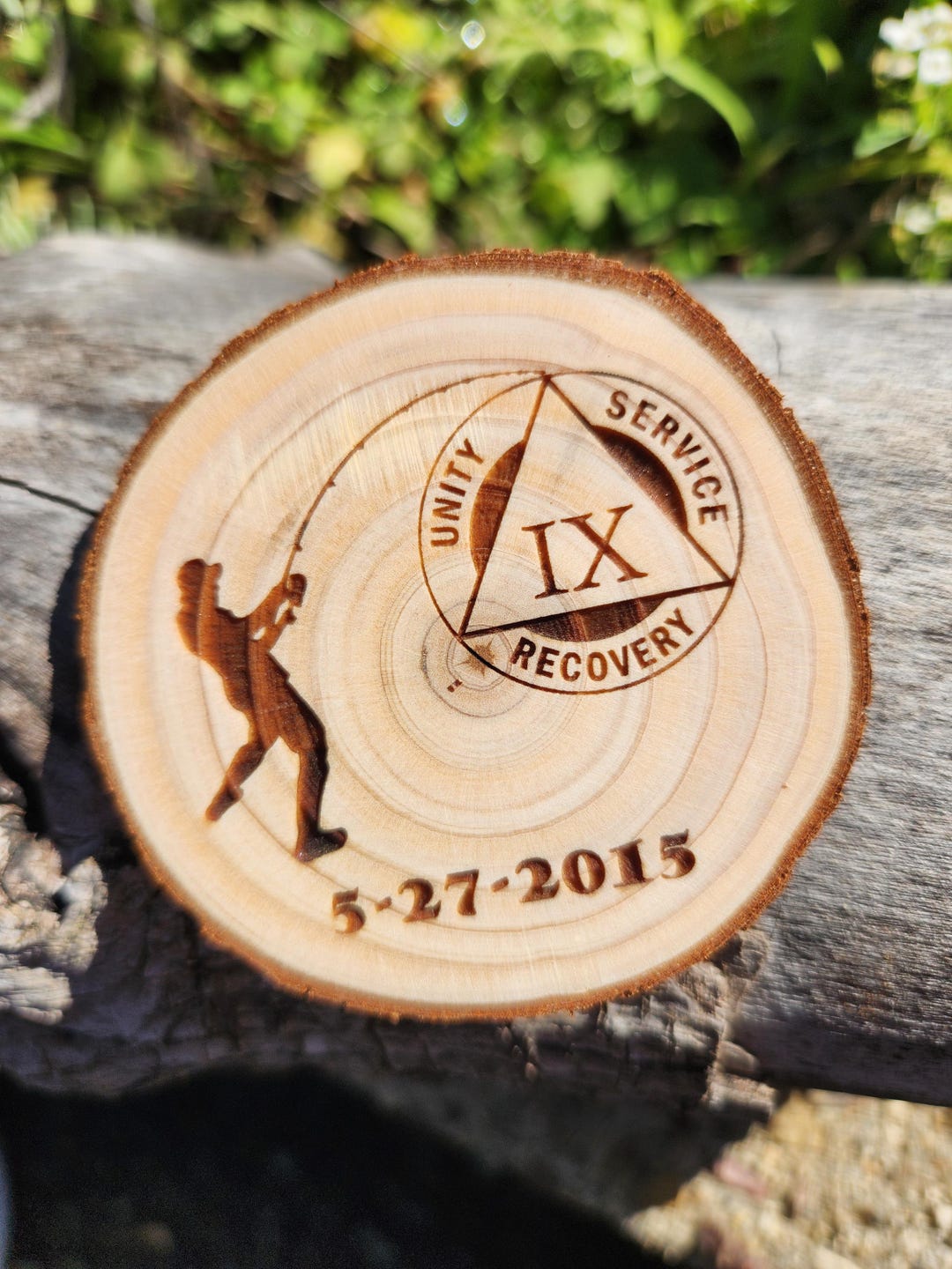 Great Catch! Personalized Fishing Sobriety Recovery Milestone Medallion ...