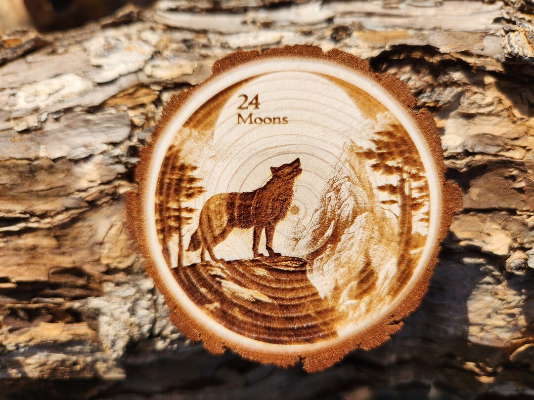 Wolf of Courage Sobriety Milestone Sober Birthday AA NA Token Medallion ...