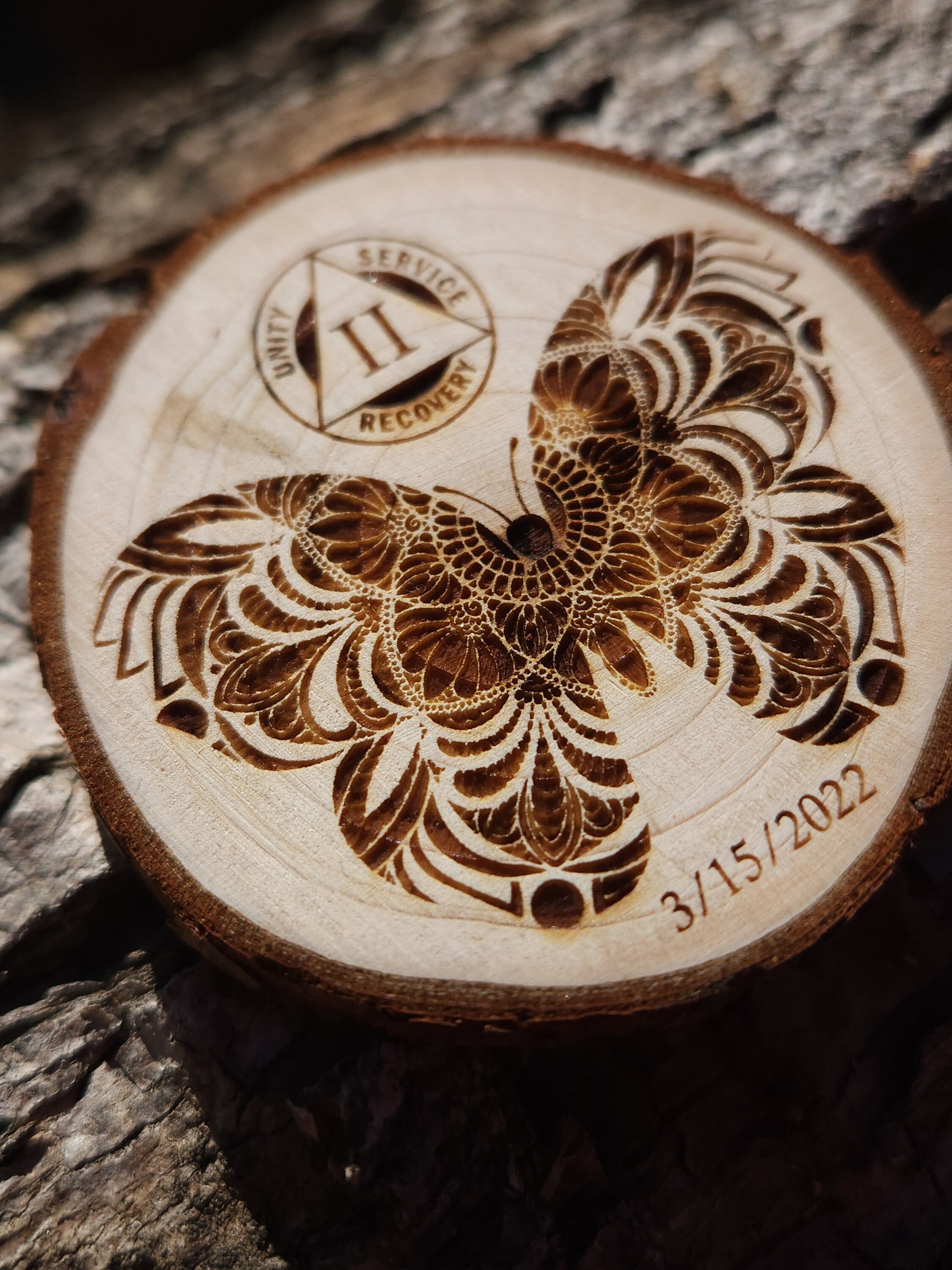 Mandala Butterfly Sobriety Milestone Personalized Sober Birthday ...