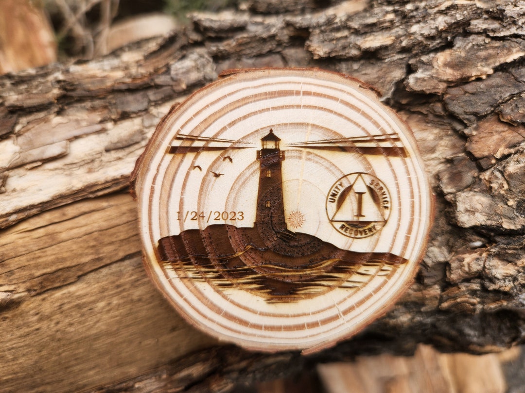 Lighthouse of Humility Sobriety Milestone Medallion Sober Birthday AA ...