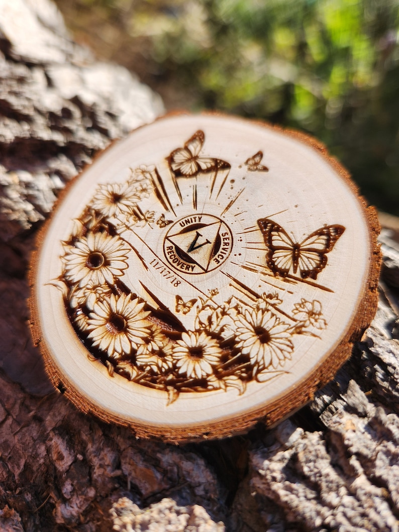 Butterfly Meadow Sobriety Milestone Personalized Sober Birthday ...