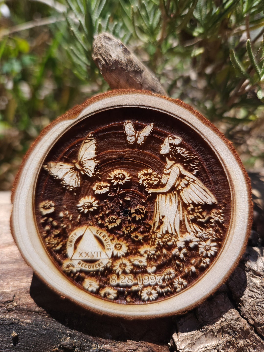 Angel of Serenity Personalized Sobriety Milestone Medallion W/sobriety ...