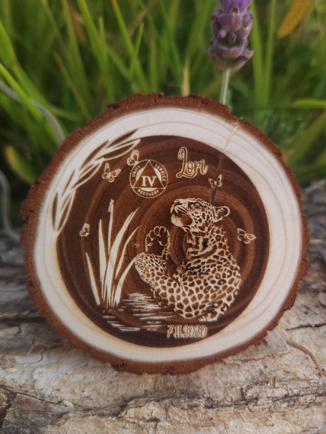 The Curious Leopard Sobriety Milestone Sober Birthday AA NA Token ...