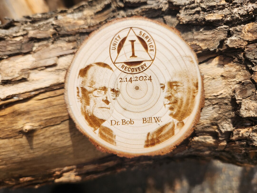 Bill & Bob Sobriety Milestone Sober Birthday AA NA Token Medallion Chip ...