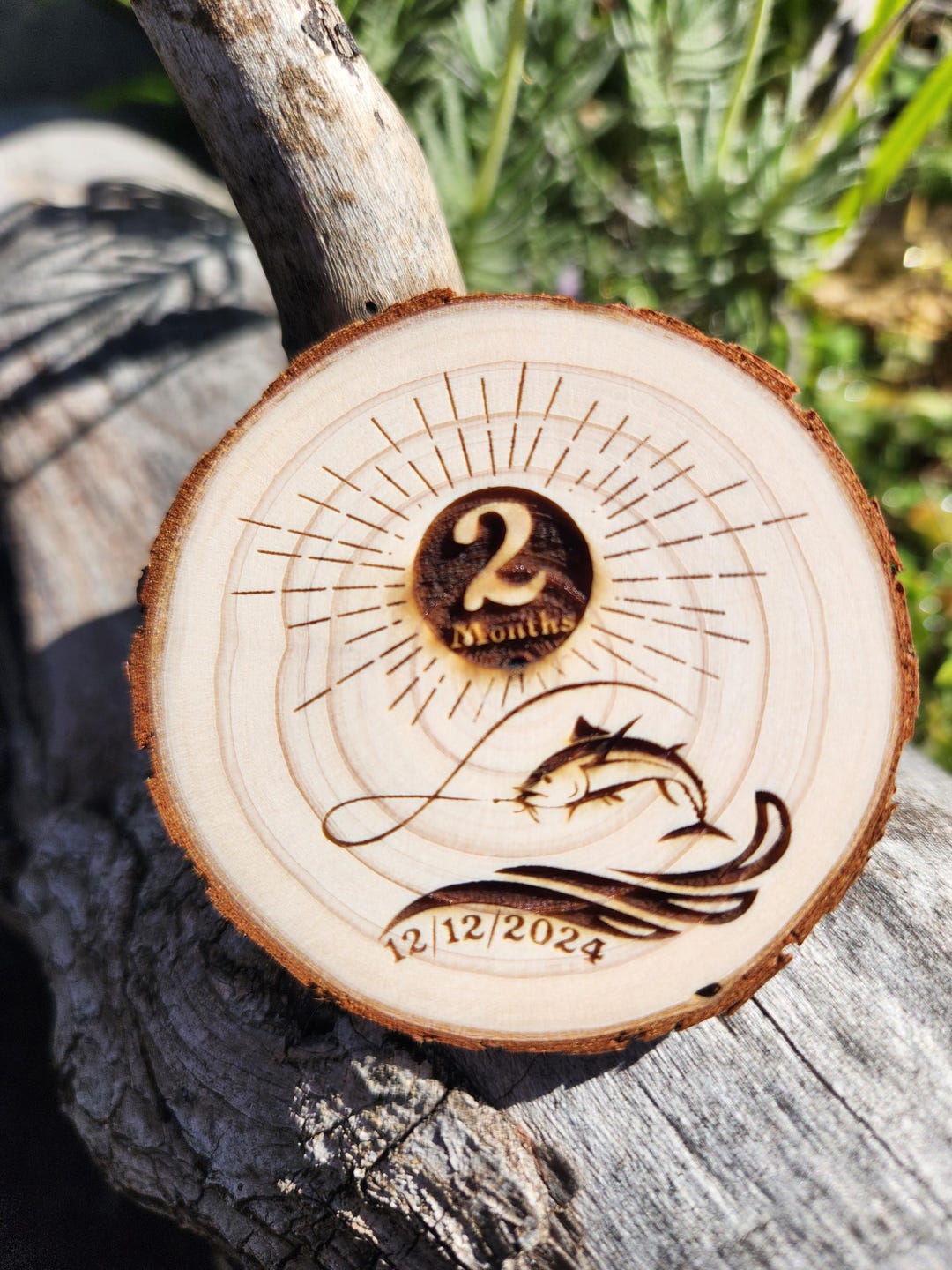 Fish On! Personalized Sobriety Recovery Milestone Medallion W/sobriety ...