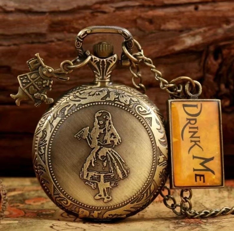 Alice in Wonderland Pocket Watch - Etsy