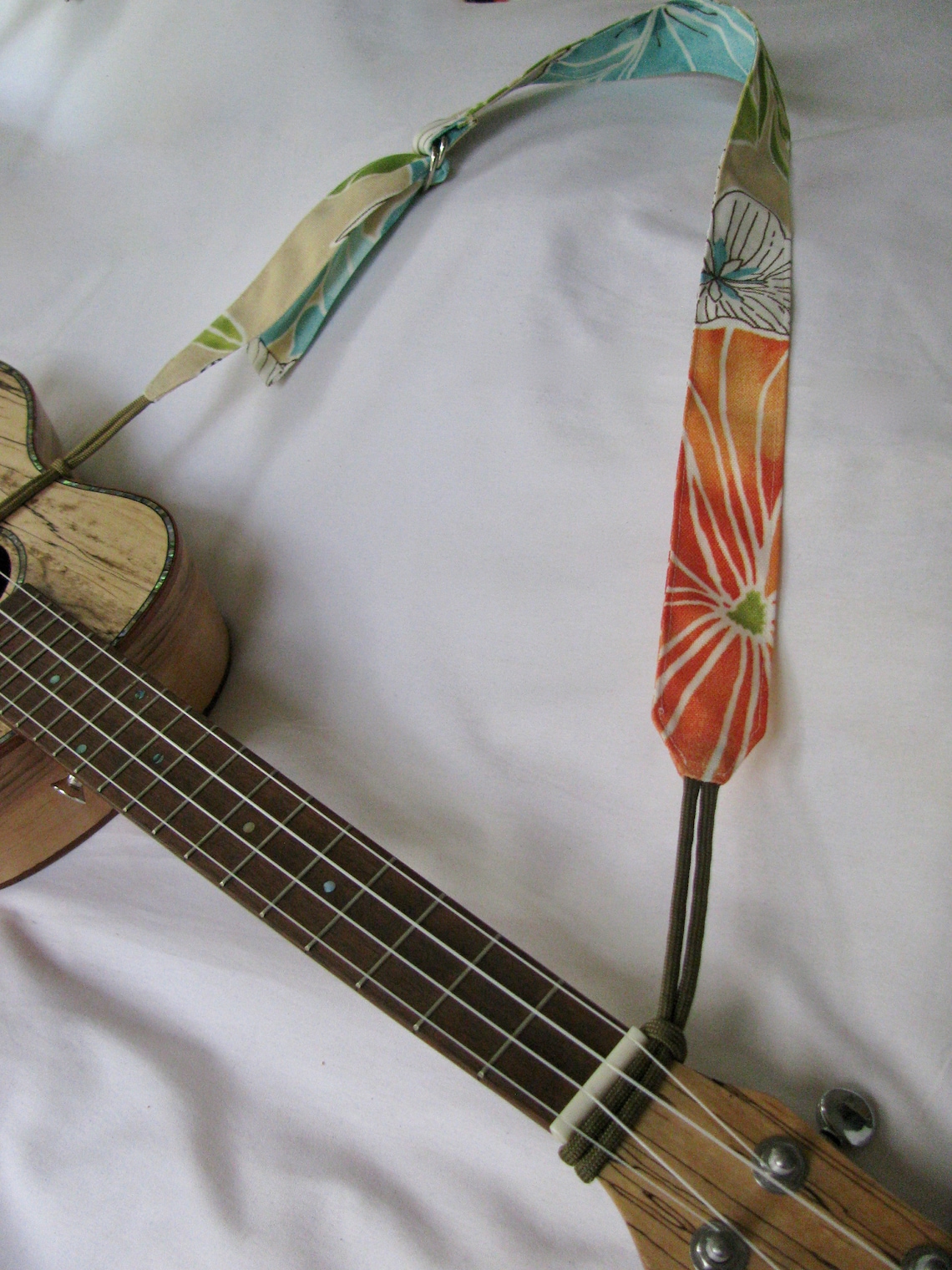 Ukulele Strap Hands Free Adjustable Hawaiian Floral on | Etsy