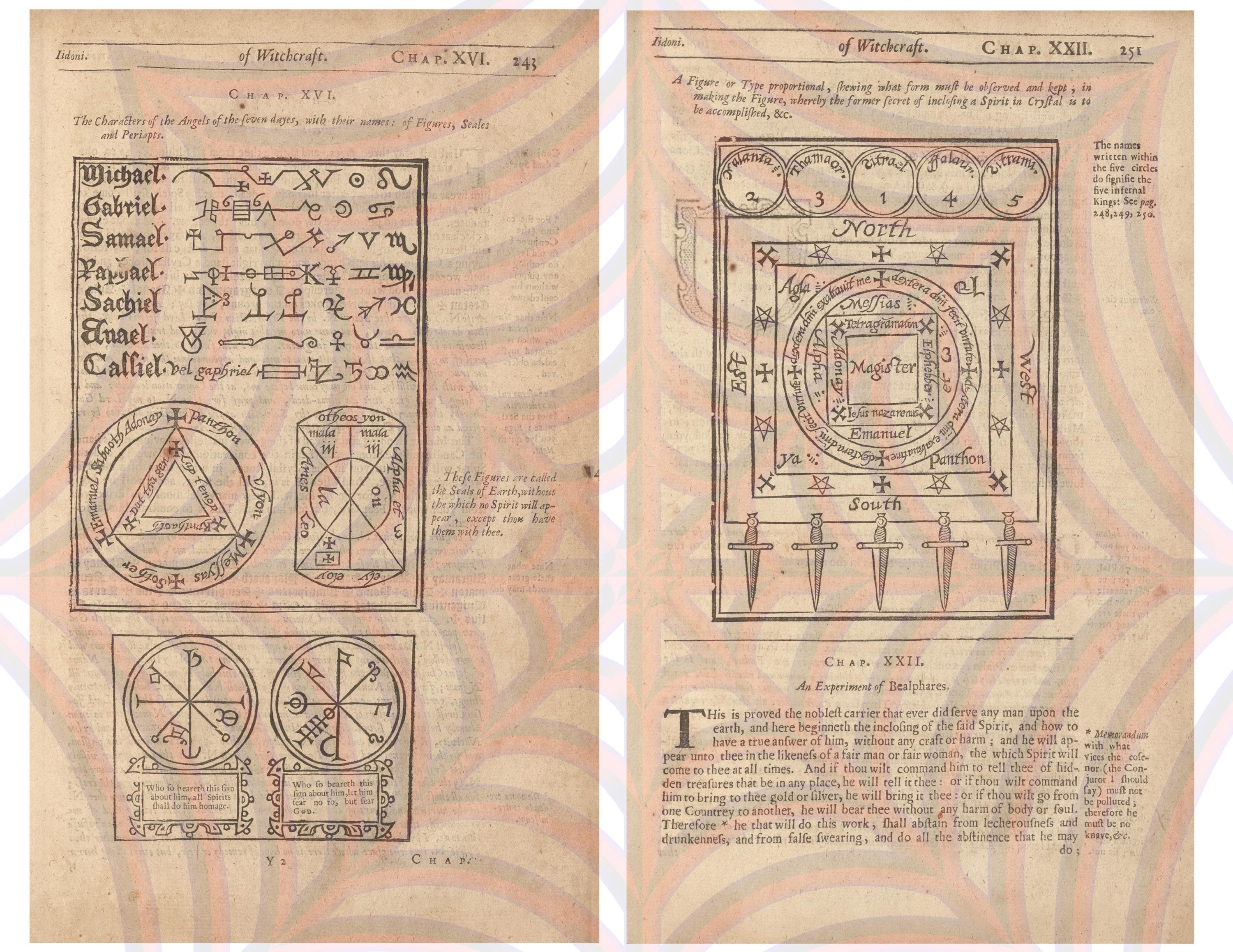 Antique 1600s Illustrated Witchcraft Book Pages (digital Download) - Etsy