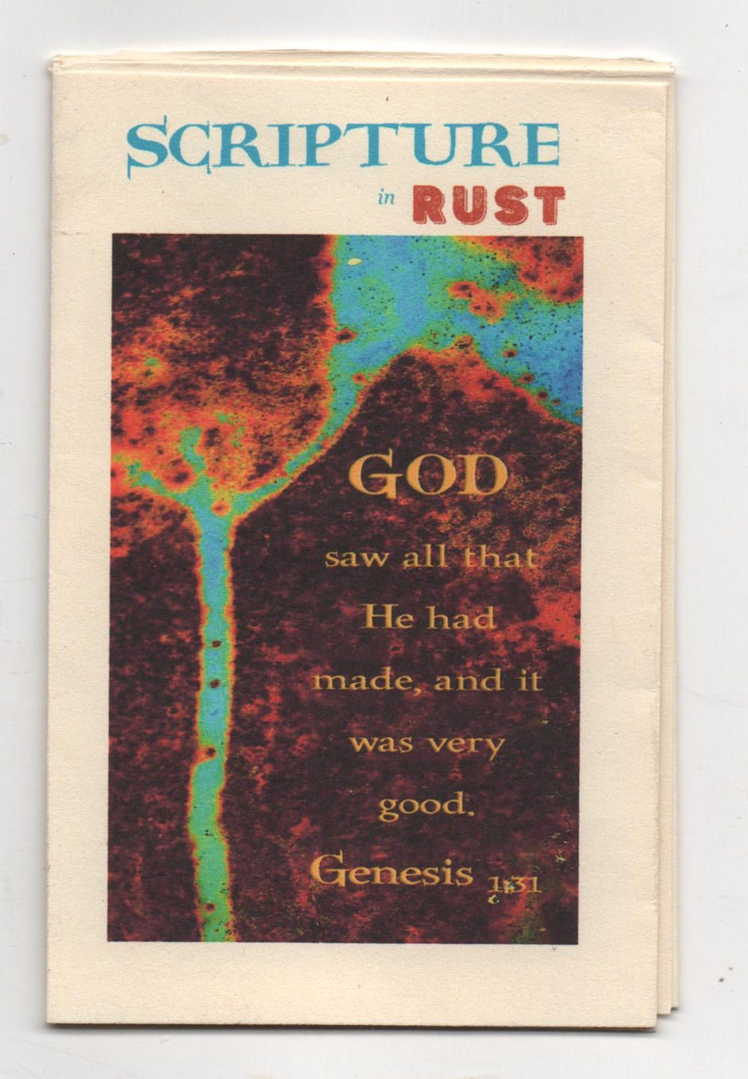 Scripture in Rust Mini Original Photo Zine Christian Images on ...