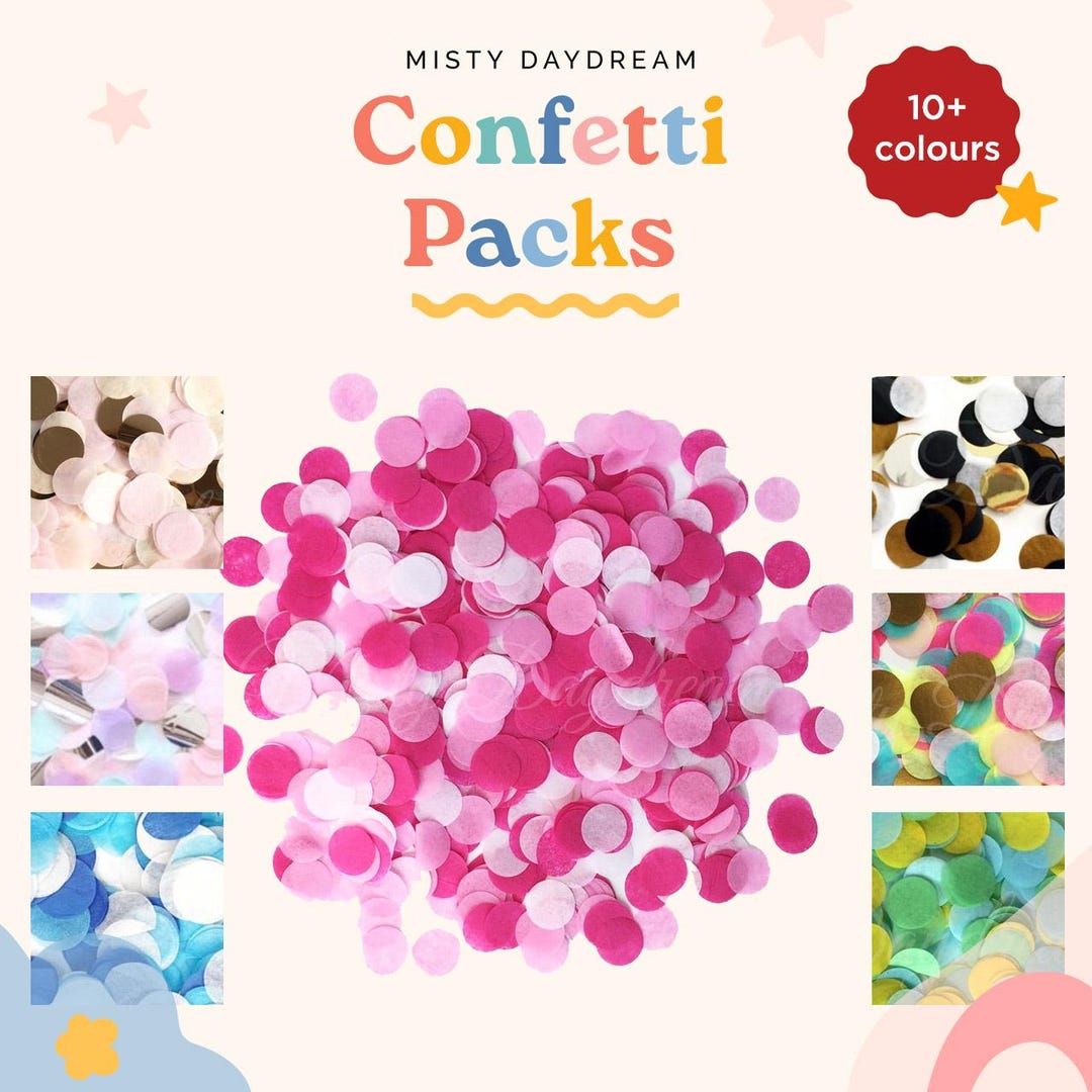 Confetti Party Supplies Birthday Decor Confetti Popper Wedding ...