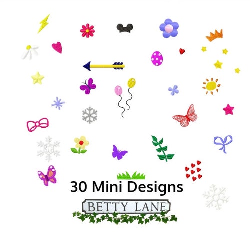 Mini Shape Machine Embroidery Designs-instant DOWNLOAD - Etsy