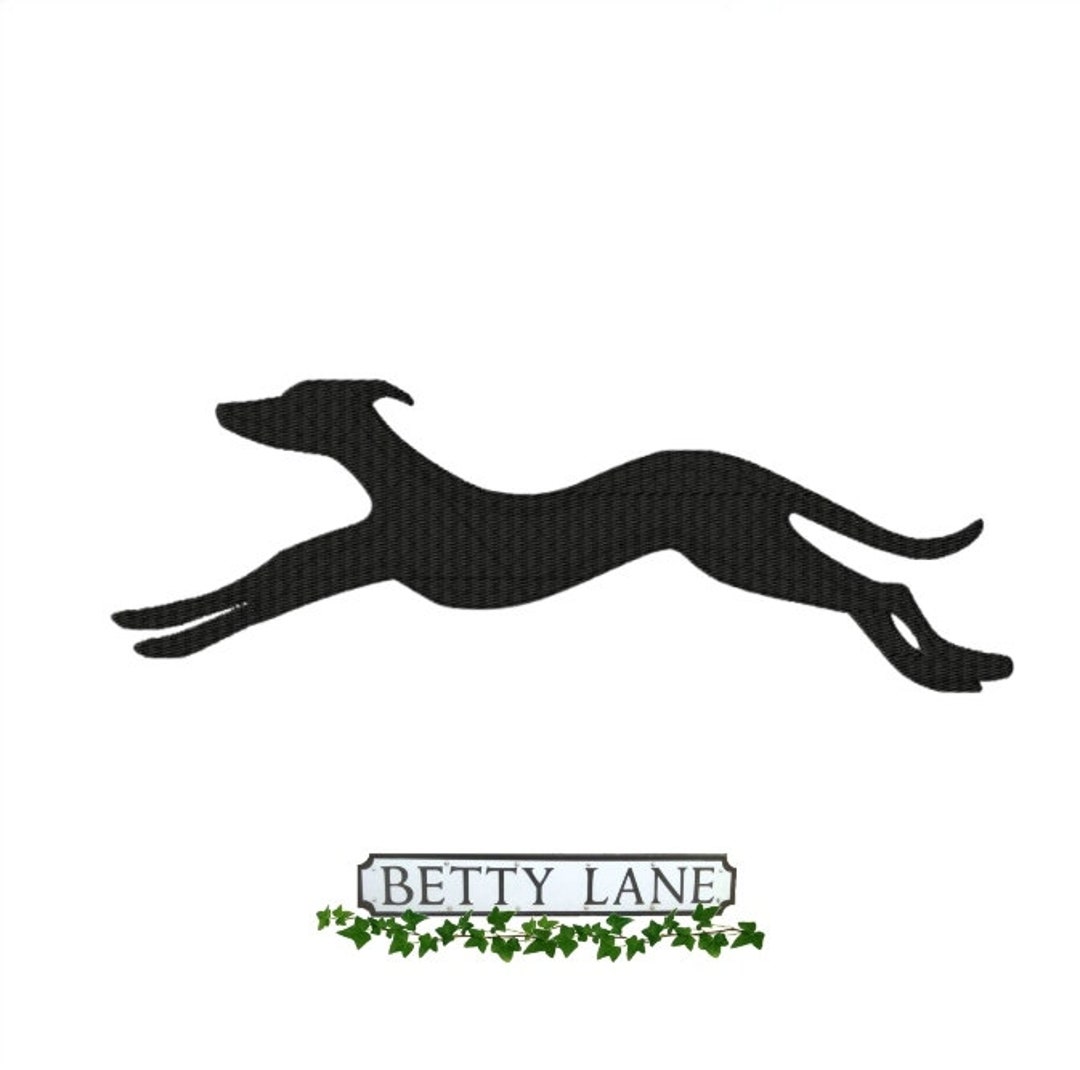 Whippet/greyhound/galgo Dog Machine Embroidery Design in 9 Formats. for ...
