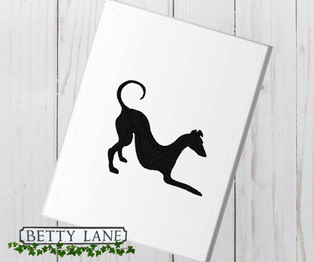 Play Bow Whippet/greyhound /machine Embroidery Design in 9 Formats. for ...