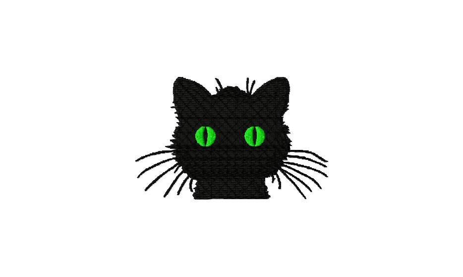 Halloween Cat Embroidery Design in 9 Formats. For the 4x4 & | Etsy