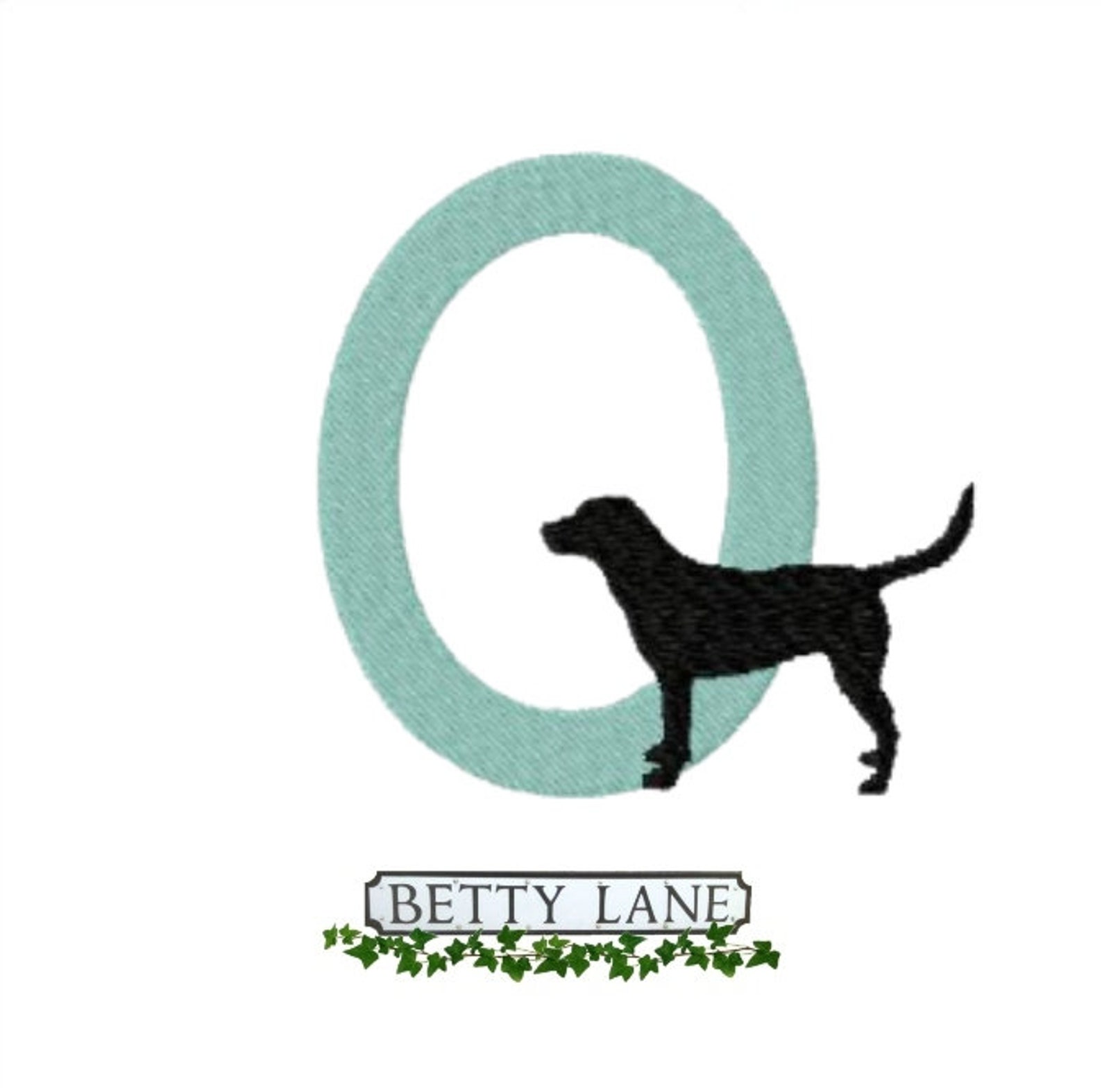 Labrador Dog Monogram Broderie Design Set dans 9 formats y - Etsy France