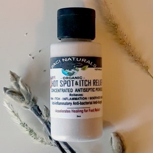 Organic Hot Spot Powder W/ Turmeric for Dogs , Dog Dermatitis, Anti ...