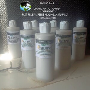 Organic Hot Spot Powder W/ Turmeric for Dogs , Dog Dermatitis, Anti ...