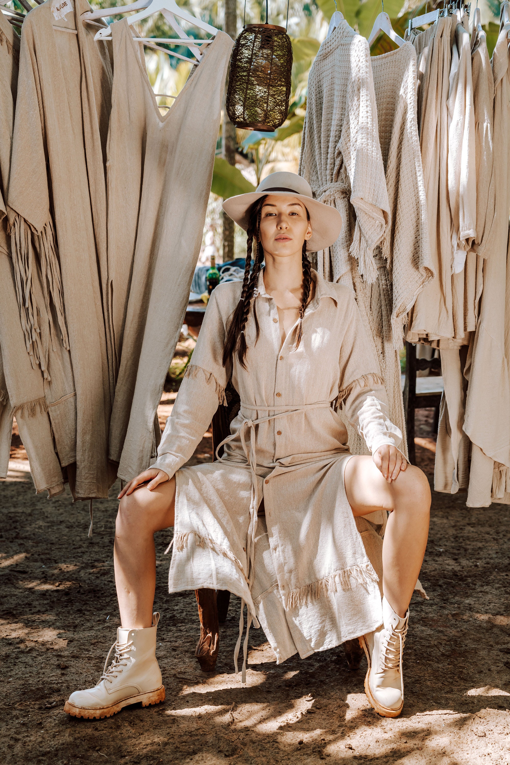 Beige Bohemian Maxi Dress/white Goddess Dress/maxi Shirt Beige Bohemian Maxi Dress/white Goddess Dress/maxi Shirt